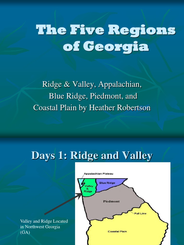 5 Regions of Georgia | PDF | Appalachian Mountains | Georgia (U.S. State)