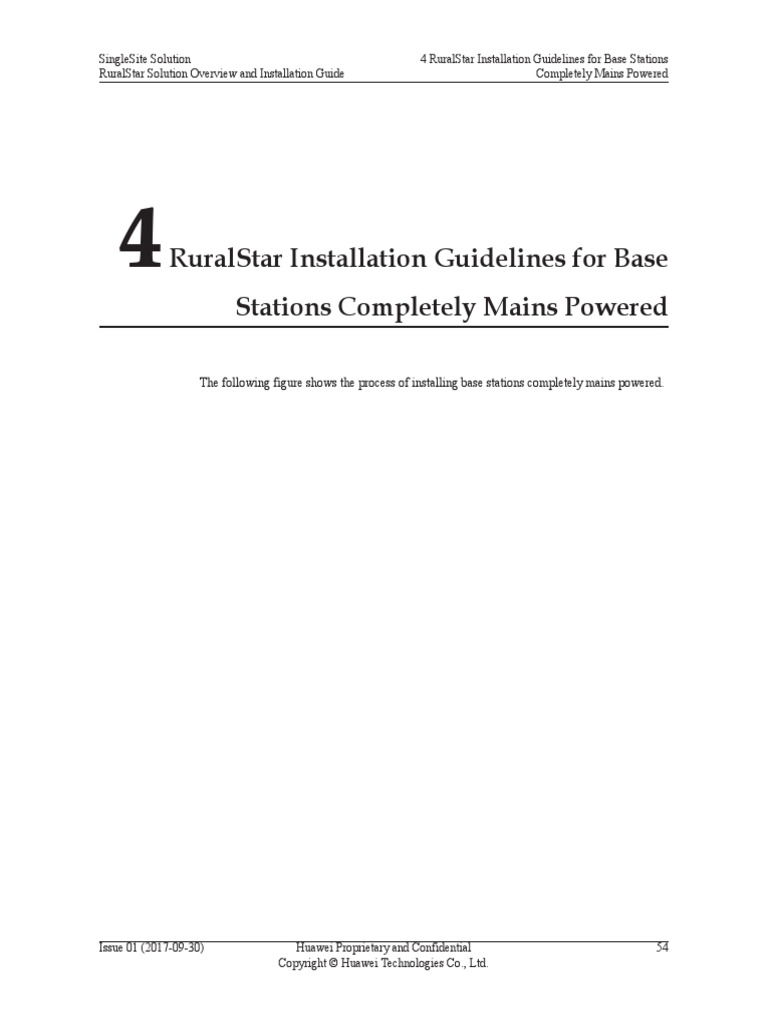 Huawei RuralStar Installation Guide | PDF | Manufactured Goods | Media ...