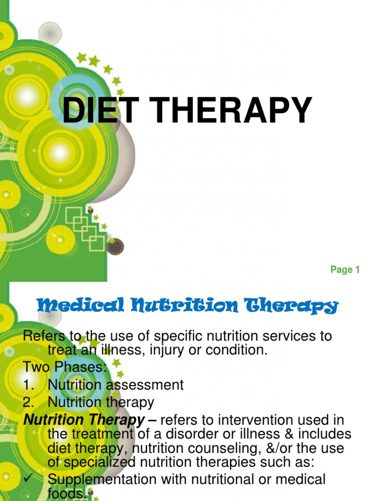 Diet Therapy: A Guide to Medical Nutrition Therapy and Therapeutic ...