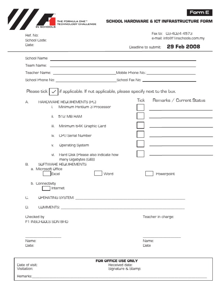 F1 Form Date 08 | PDF