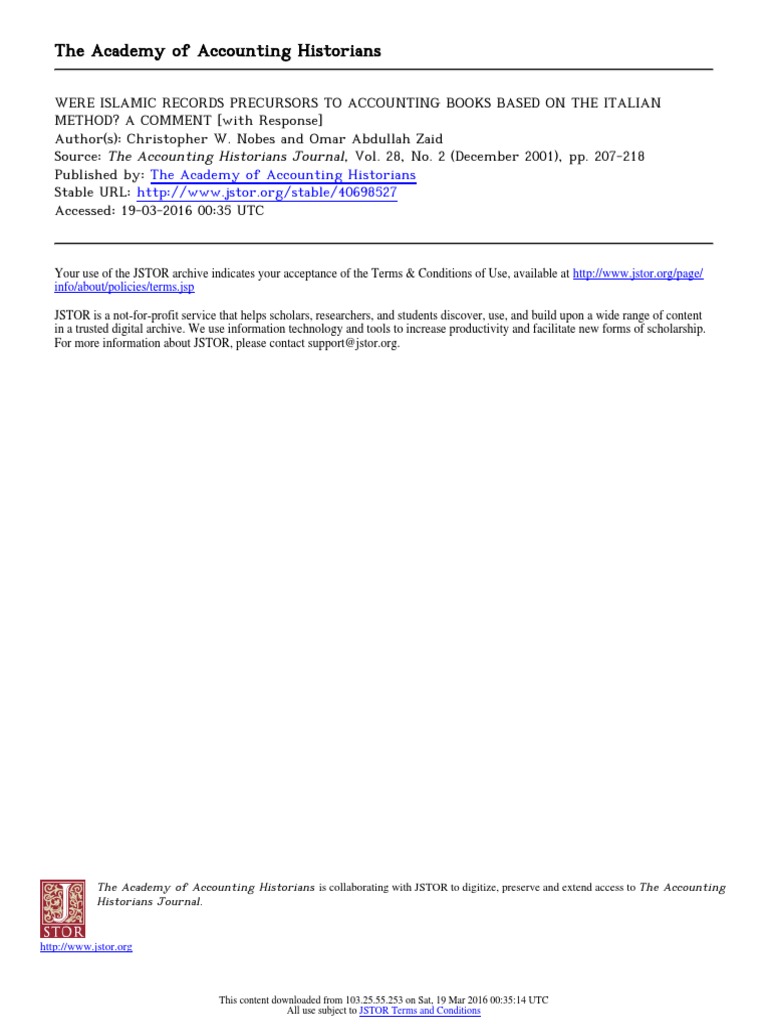 Islamic Accounting | PDF | Debits And Credits | Accounting