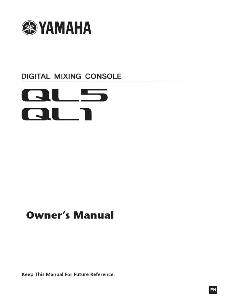 Yamaha Ql5 Ql1 Manual | PDF | Electronics | Electrical Engineering