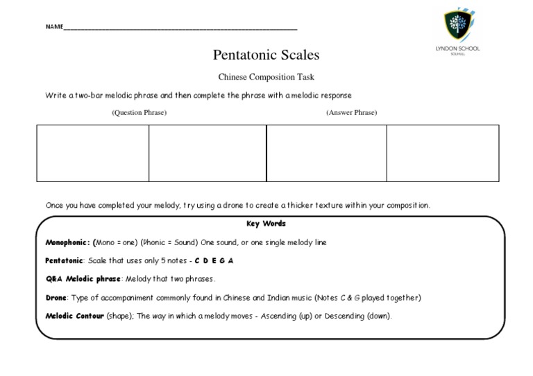 Create Melodies with Pentatonic Scales | PDF