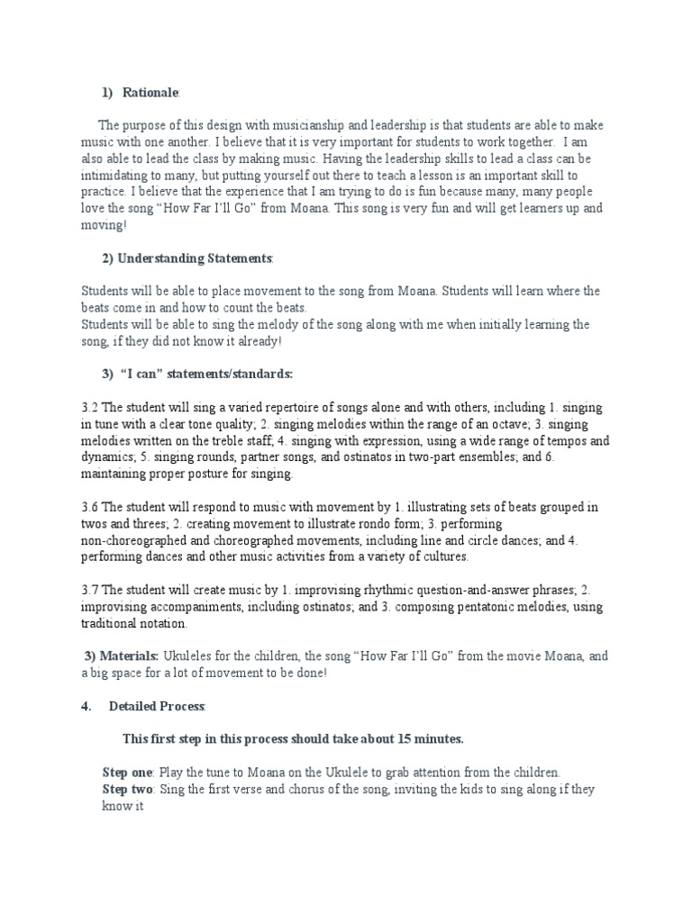 How Far Ill Go Moana | PDF | Singing | Song Structure