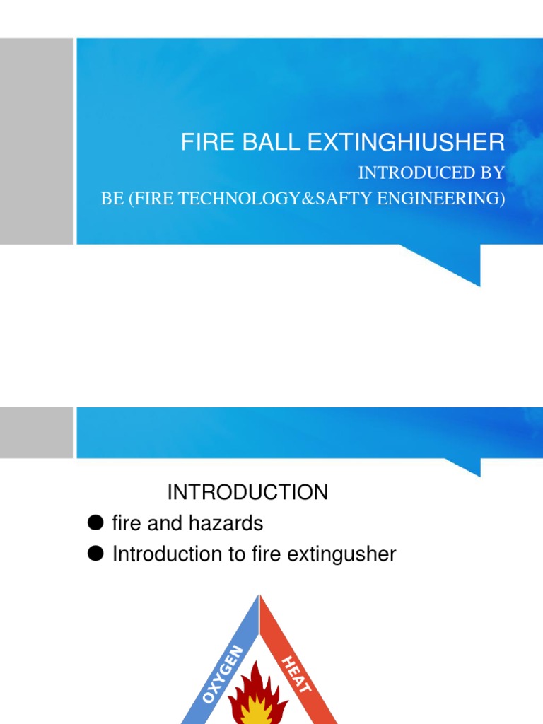 Fire Ball Extinguisher Overview | PDF