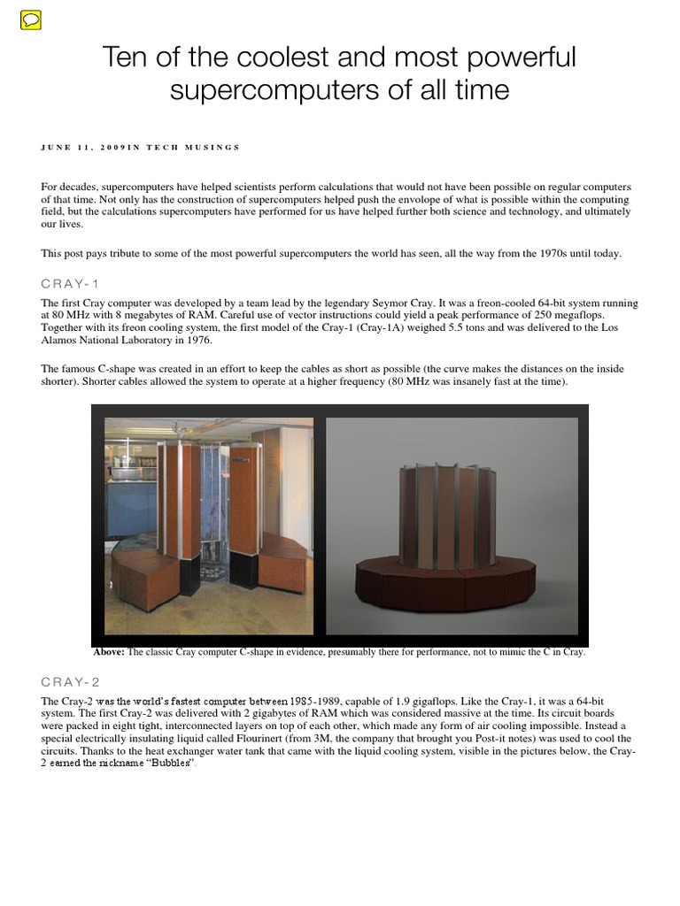 Supercomputer - 2009!06!11 - Ten of The Coolest and Most Powerful ...