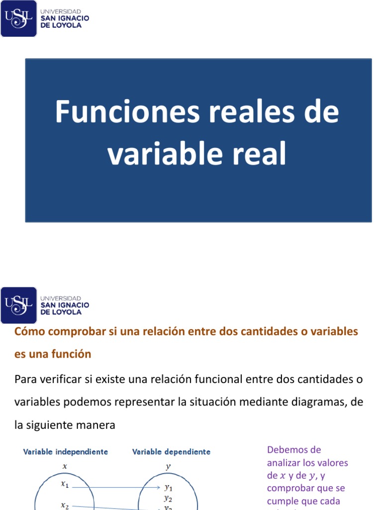 Funciones Reales de Variable Real | PDF | Función (Matemáticas) | Conjunto (Matemáticas)