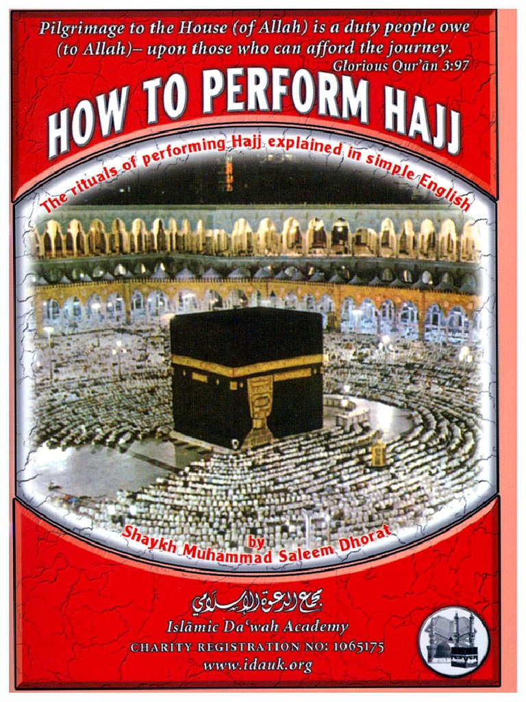 How To Perform Hajj PDF | Download Free PDF | Hajj | Islamic Fundamentalism