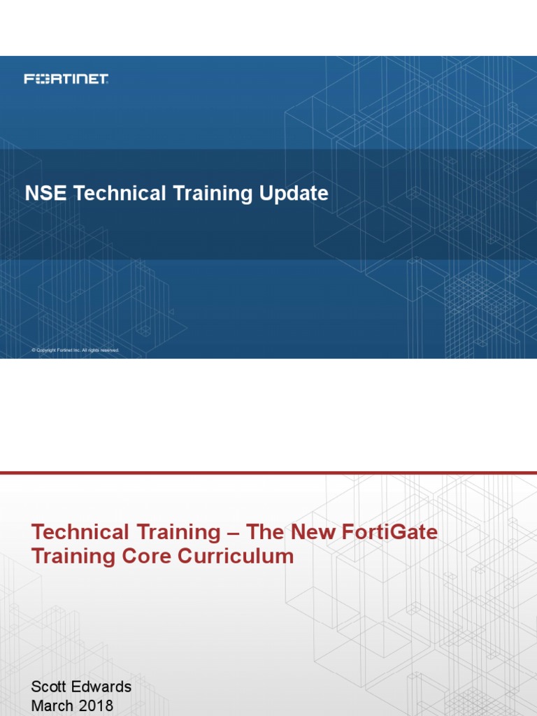 NSE Training NSE 4 Course Updates Partner Facing PDF | PDF | Virtual ...