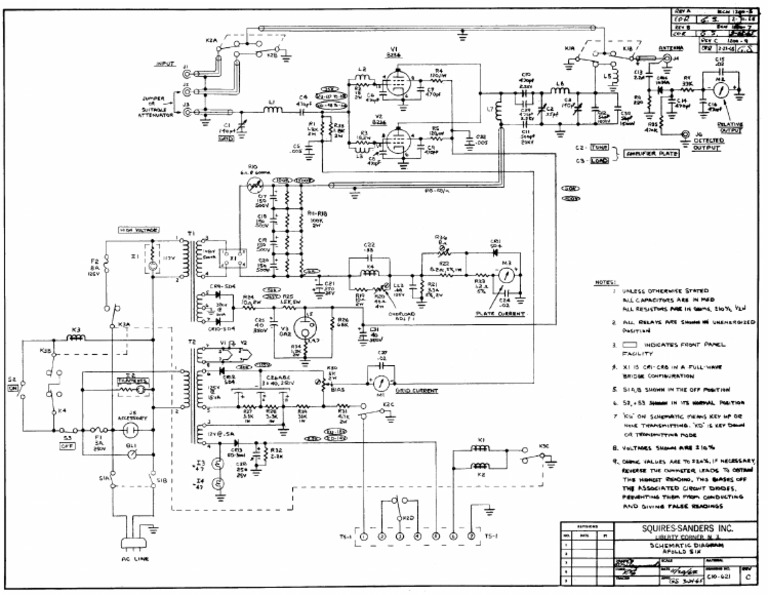 Clegg Apollo 6 6m Amplifier Schematic PDF | PDF