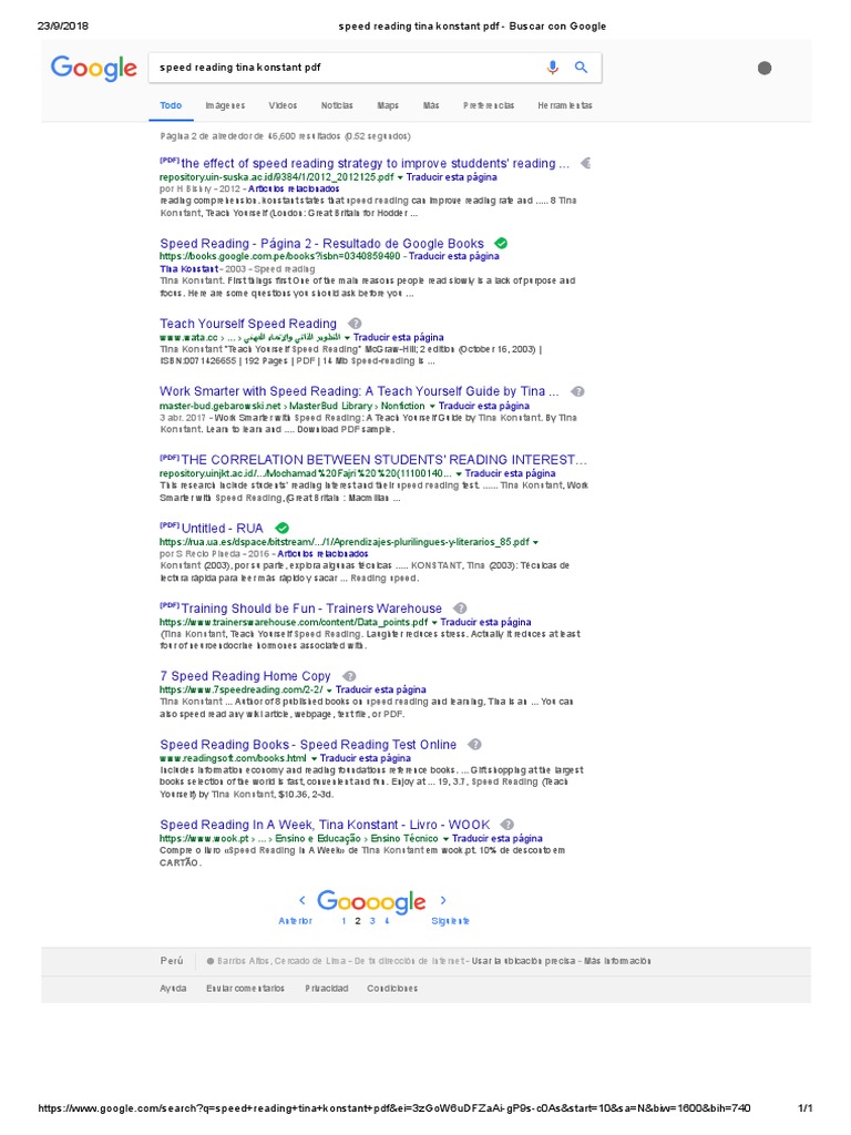 Speed Reading Tina Konstant PDF - Buscar Con Google | PDF | Educational Psychology | Writing