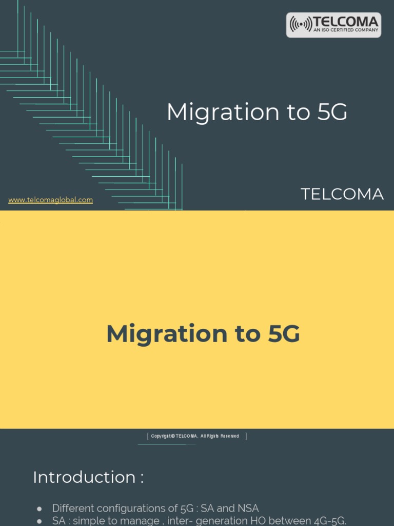 Migration To 5G and Deployment Training and Certification by TELCOMA ...