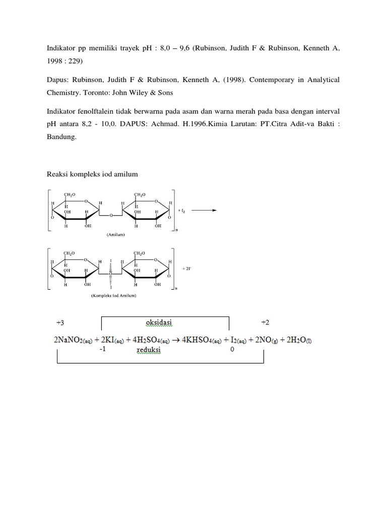 Indikator PP, RX Iod Amilum | PDF