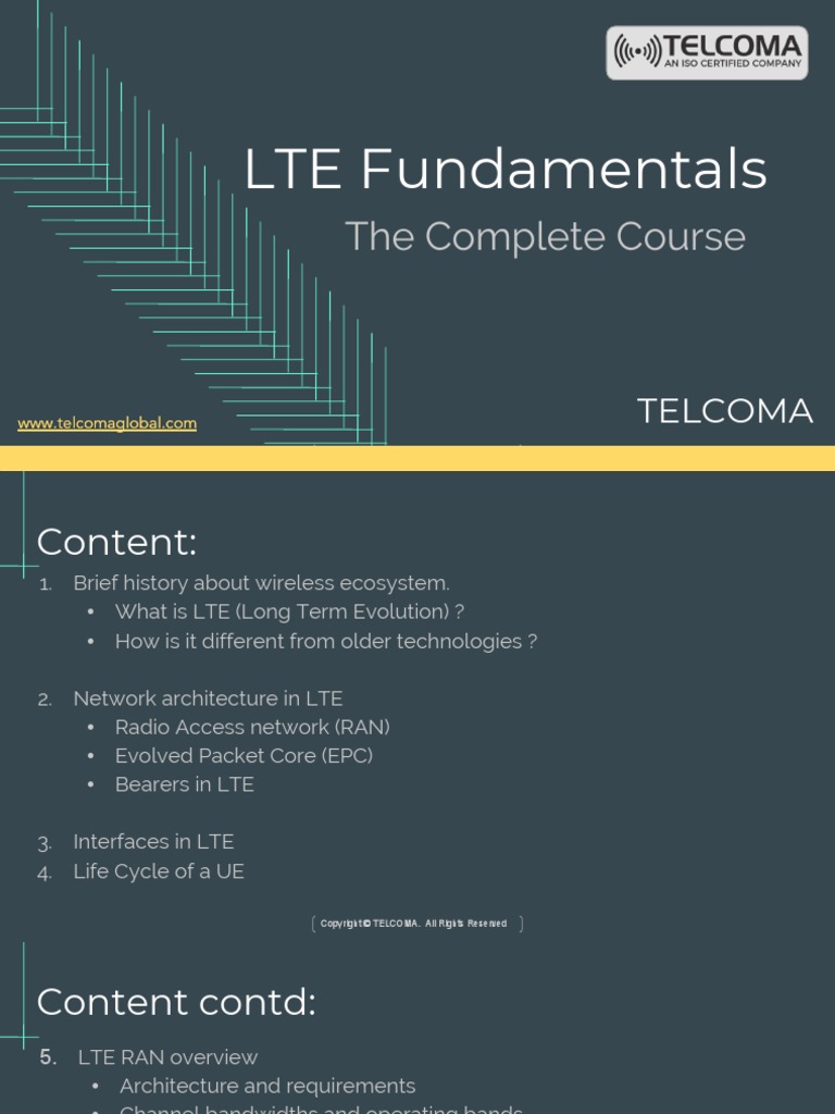 LTE Fundamentals Training and Certification by TELCOMA Global | PDF ...