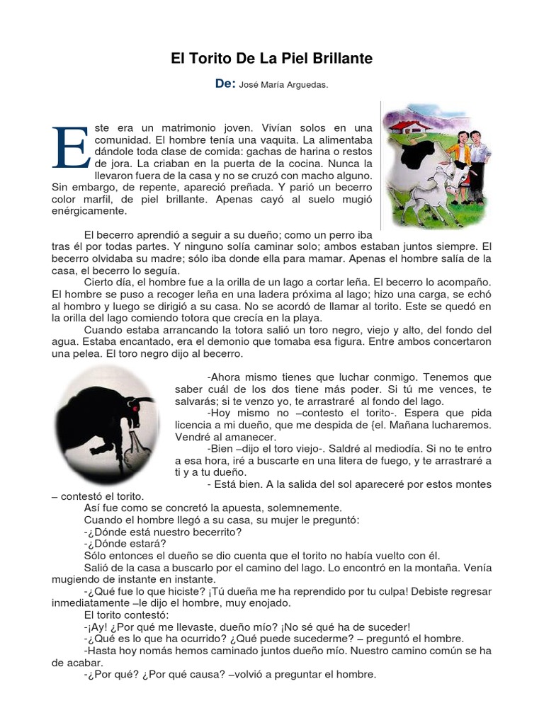 El Torito de La Piel Brillante | PDF | Vacas | Cuentos
