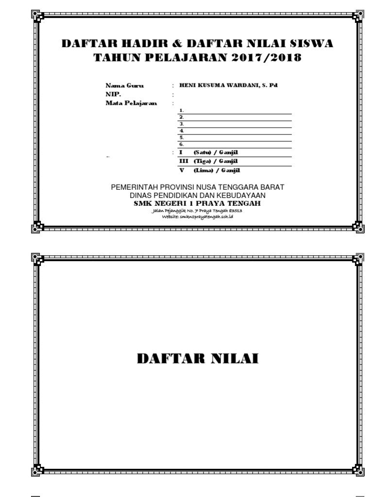 Cover Absen Guru | PDF