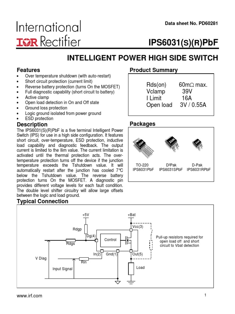 Ips 6031 | PDF | Electrostatic Discharge | Electronic Circuits