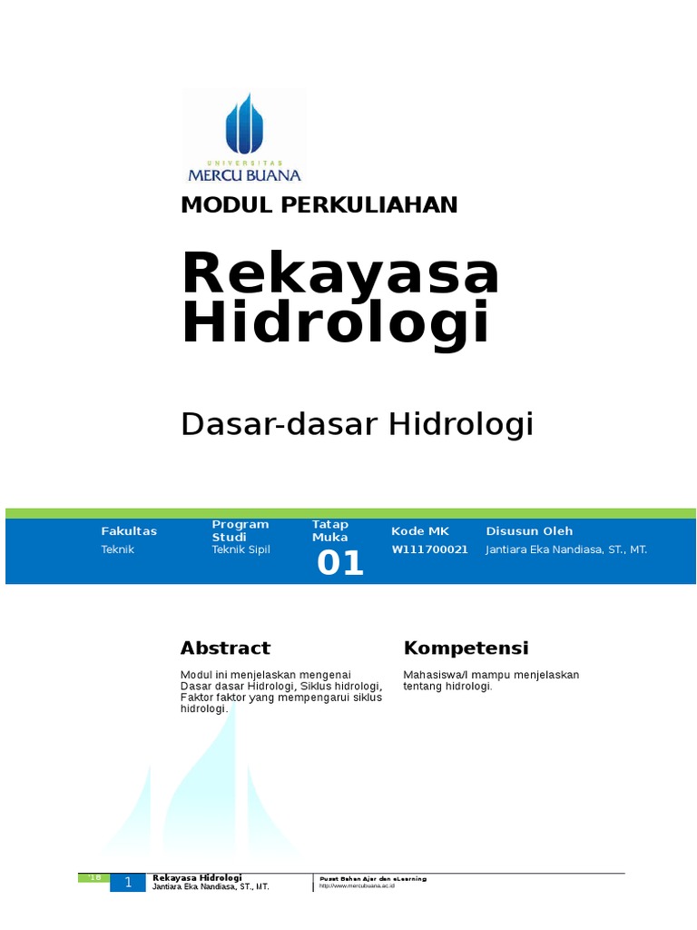 Modul Rekayasa Hidrologi | PDF