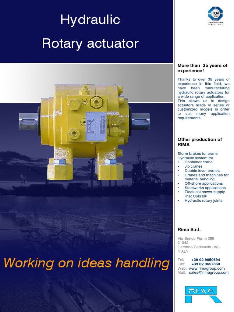 Rotary Actuators | PDF | Actuator | Machines
