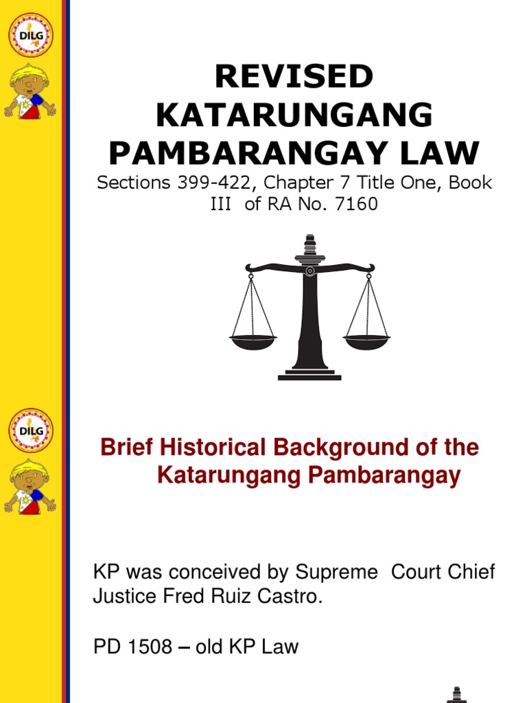 Katarungang Pambarangay: A Comprehensive Guide to the Philippine ...