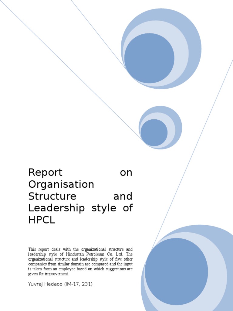 HPCL Organizational Structure & Leadership | PDF | Business | Economies