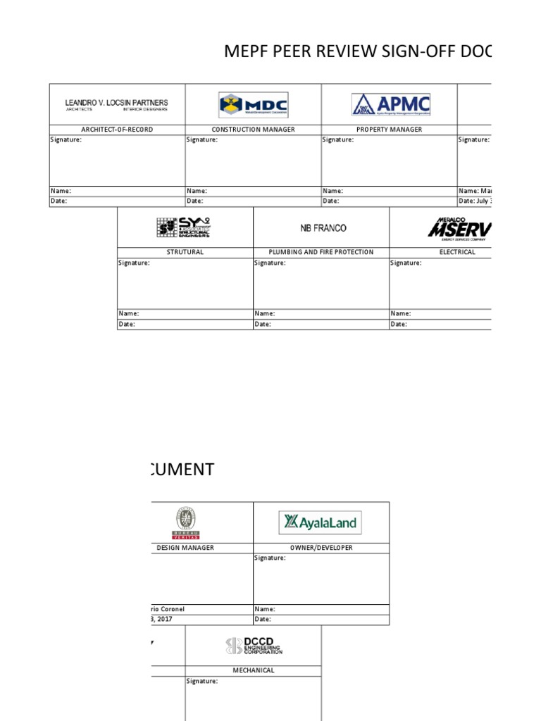 Sign - Off Document | PDF