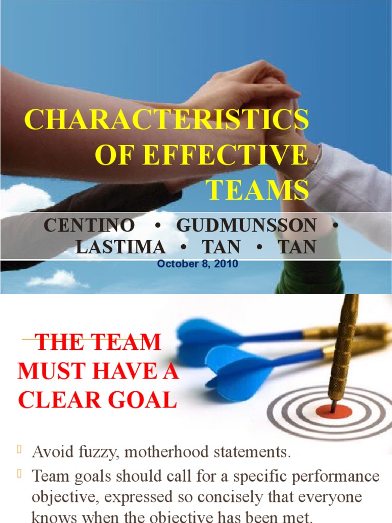 Characteristics of Effective Teams | PDF