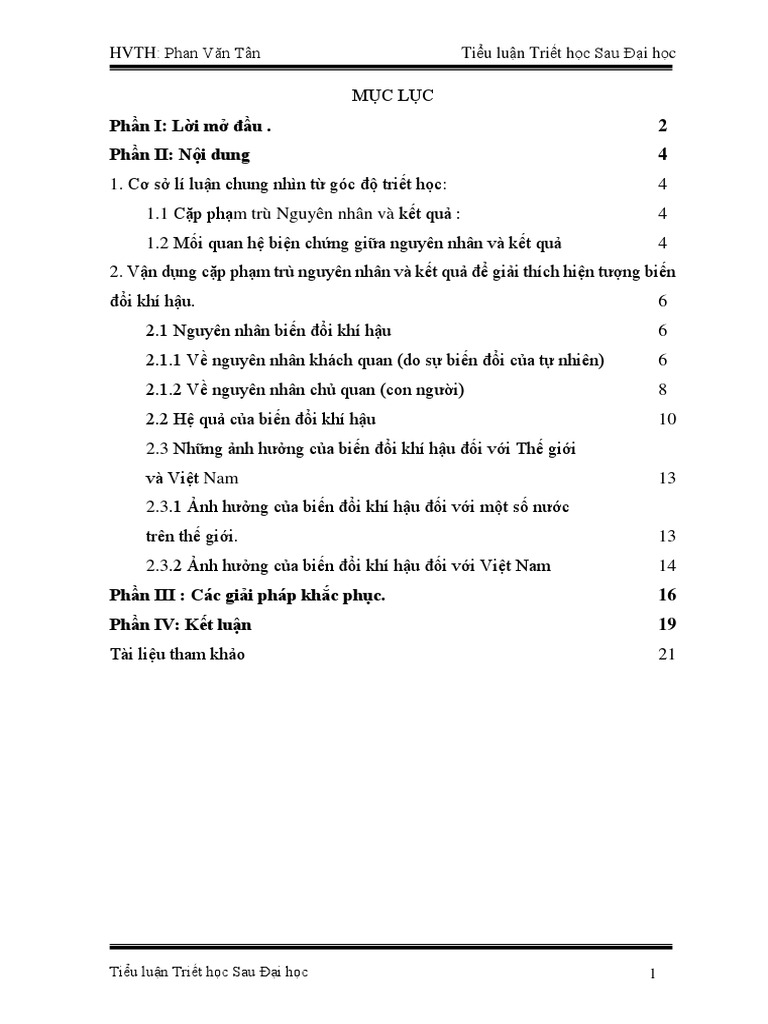 Tieu Luan Triet Hoc | PDF