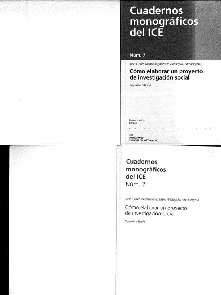 Cómo Elaborar Un Proyecto de Investigación Social PDF | PDF