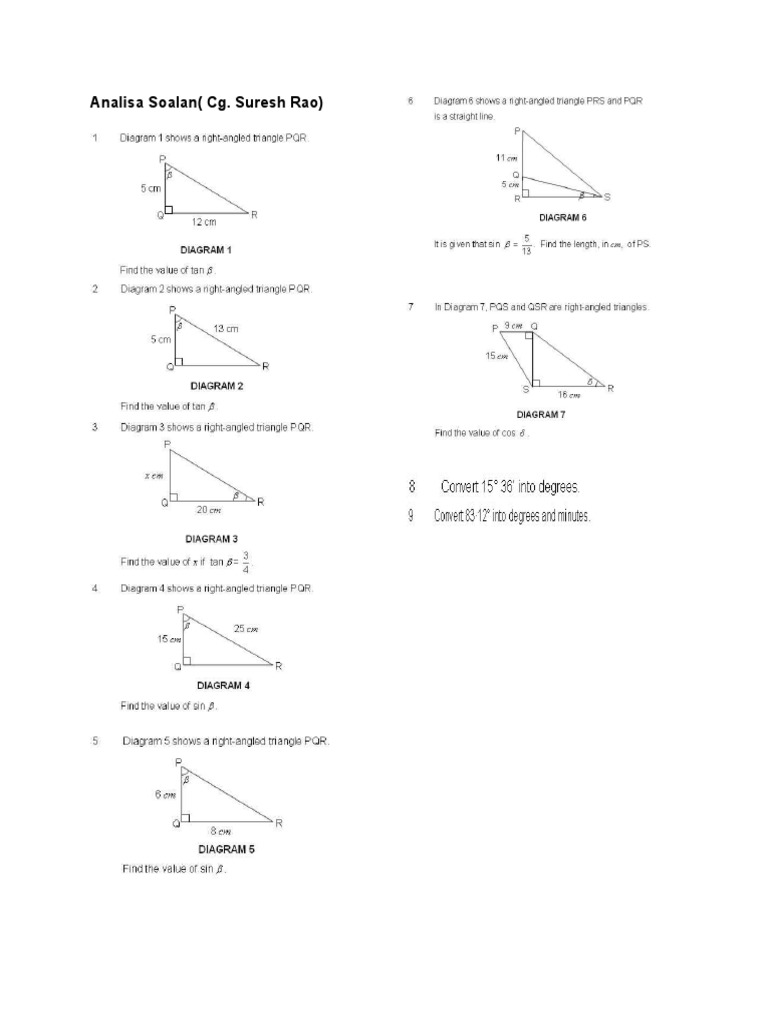 Analisa Soalan Trigonometri | PDF