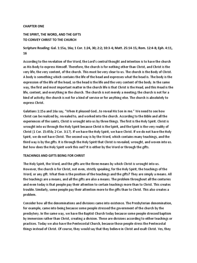 Dealing With Our Inward Parts For The Growth in Life | PDF | God The ...