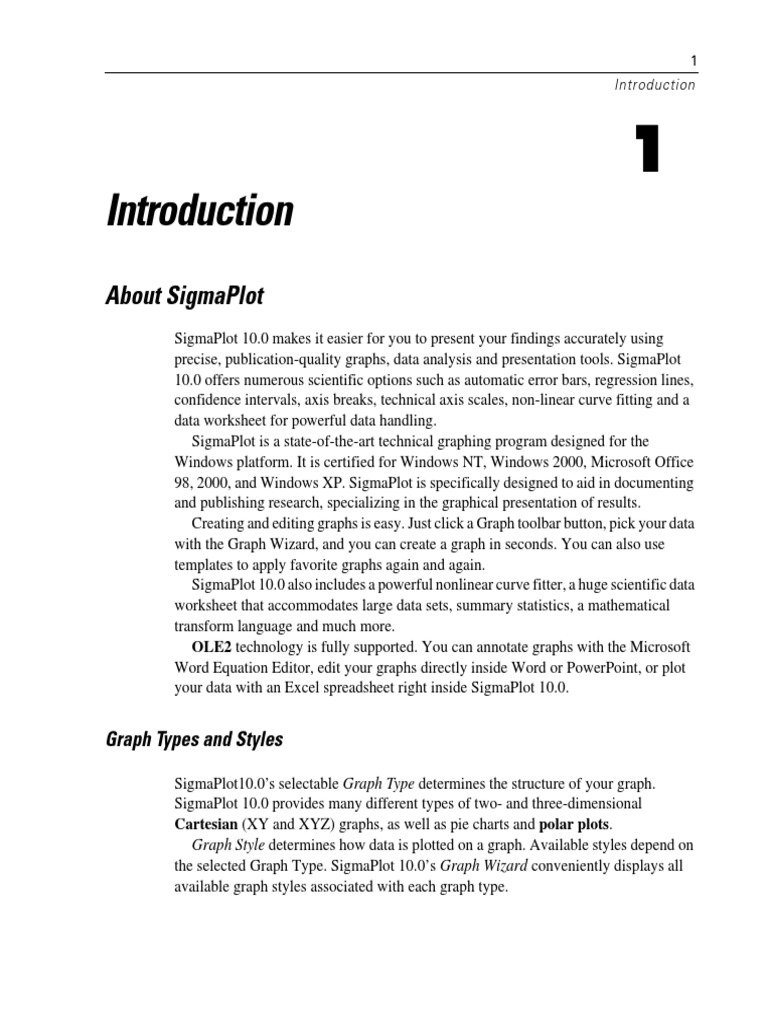 Sigma Plot User's Guide | PDF | Cartesian Coordinate System | Microsoft ...
