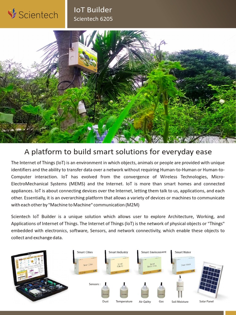 Scientech 6205 Iot Builder | Download Free PDF | Internet Of Things | Gateway (Telecommunications)