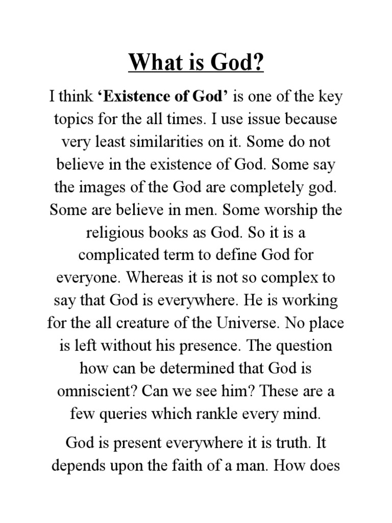 What Is God? | PDF | God | Guru