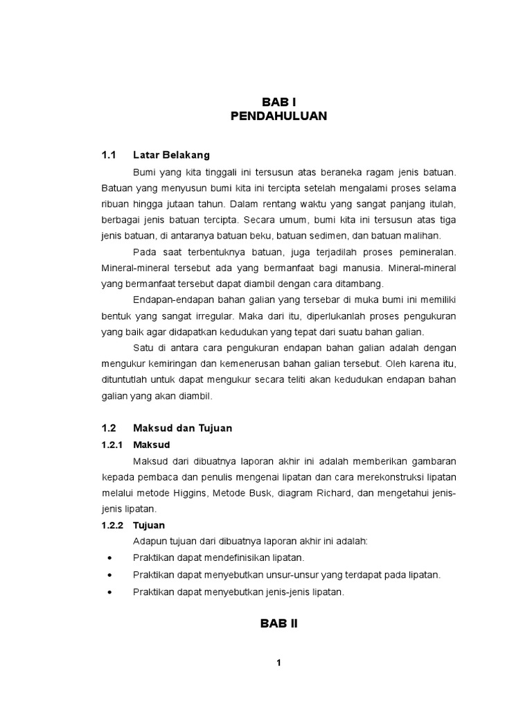 Struktur dan Klasifikasi Lipatan Batuan | PDF