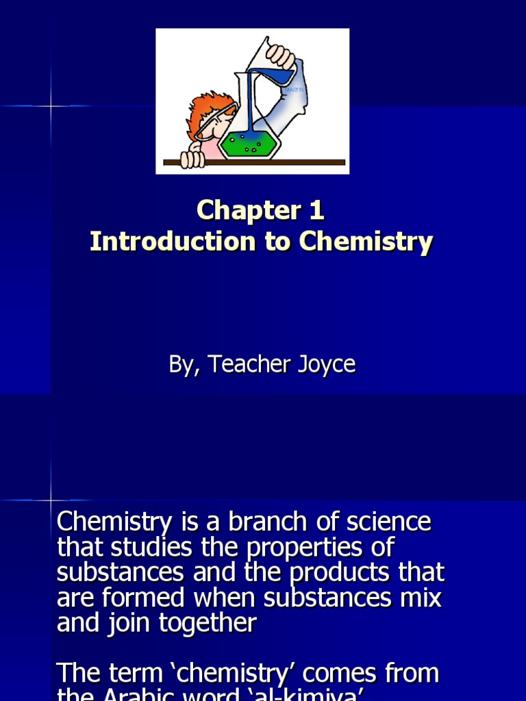 Chapter 1 Introduction To Chemistry | PDF