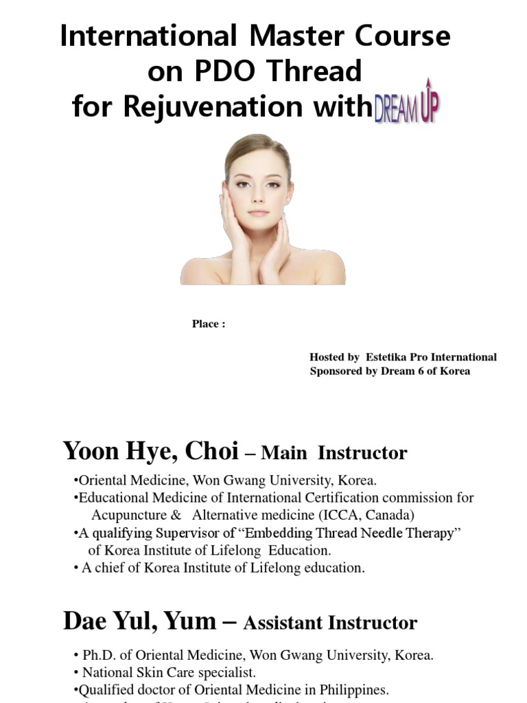 Master Course on Embedding PDO Threads for Rejuvenation: Program ...