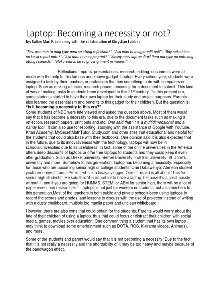 Laptop Article | PDF | Microsoft Office | Macintosh