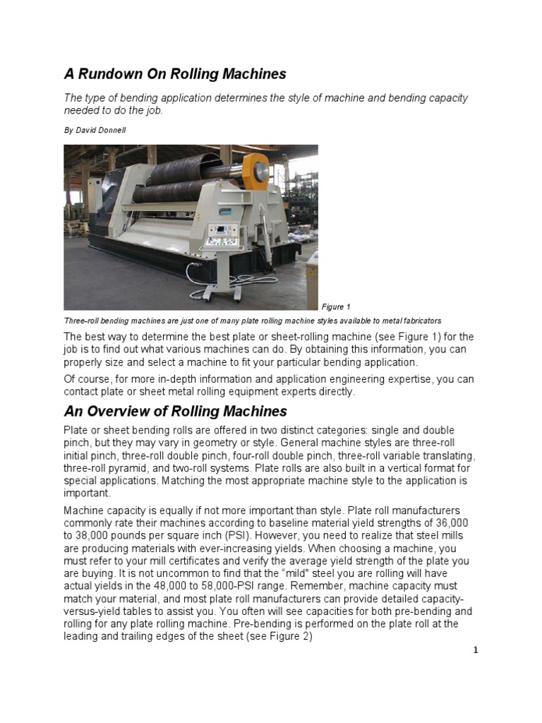 Guide To Plate Rolling | PDF | Numerical Control | Structural Steel