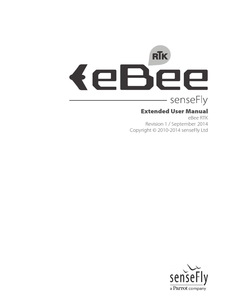 (ENG) 2014 Extended User Manual EBee RTK v1 1 | PDF | Battery Charger | Surveying