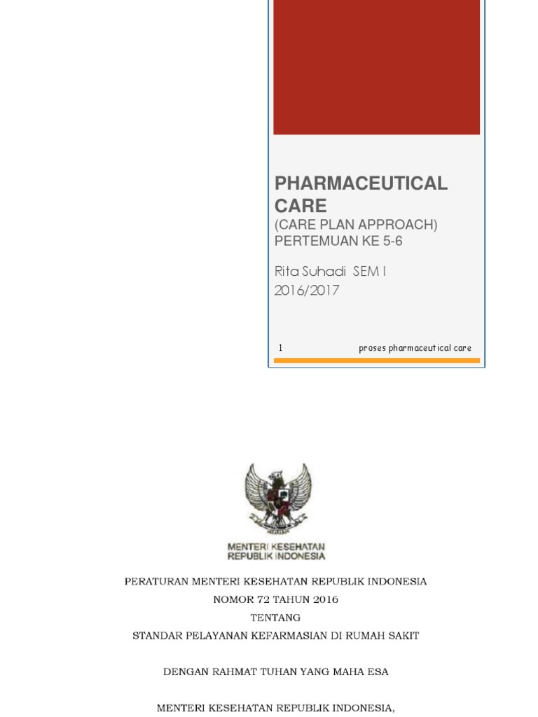 Pharmaceutical Care Plan Overview | PDF | Pharmacy | Therapy