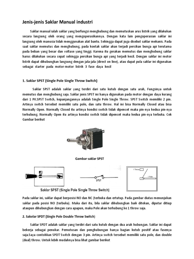 Saklar Manual Industri FIX | PDF