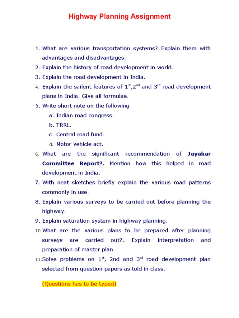 Highway Planning and Alignment Guide | PDF | Travel | Computers