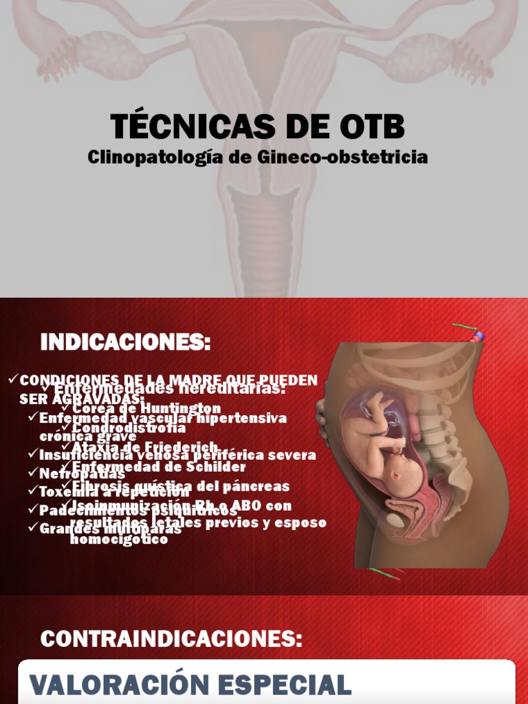 Técnicas OTB | PDF | El embarazo | Medicina