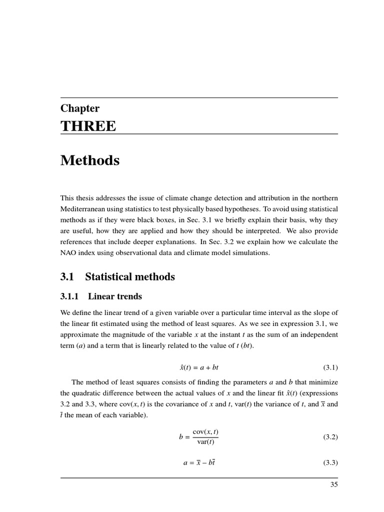 Statistical Methods For Climate | PDF | Linear Trend Estimation | Correlation And Dependence