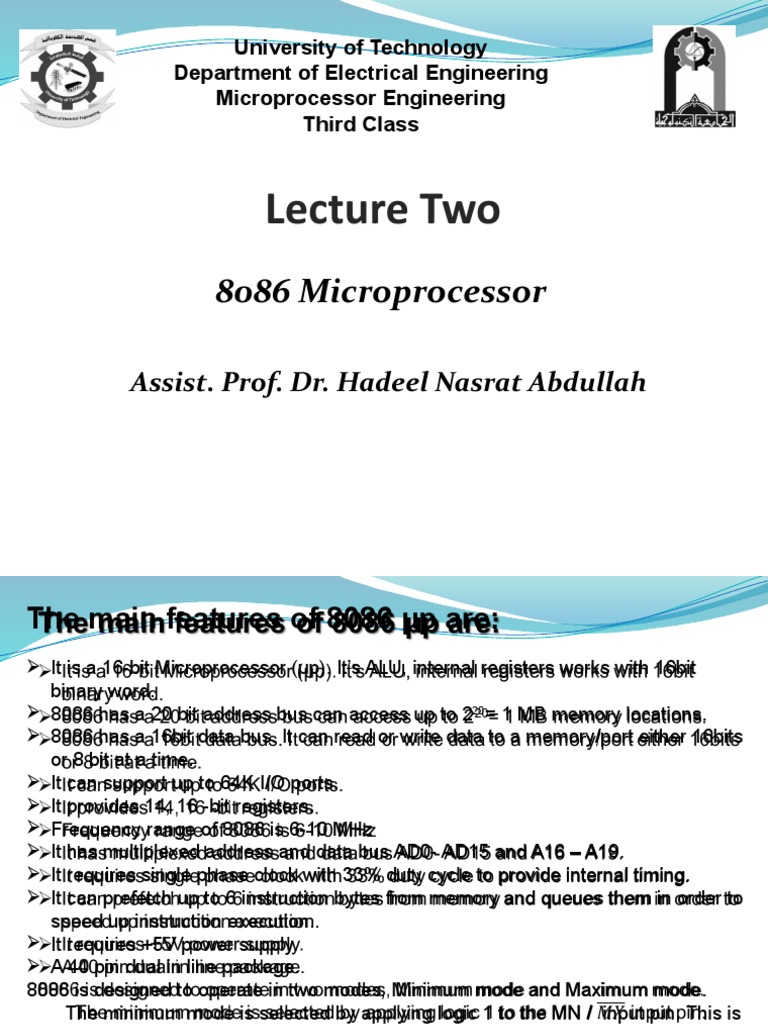 Lecture2 Thirdmicroprocessorc | PDF | Central Processing Unit | Pointer (Computer Programming)