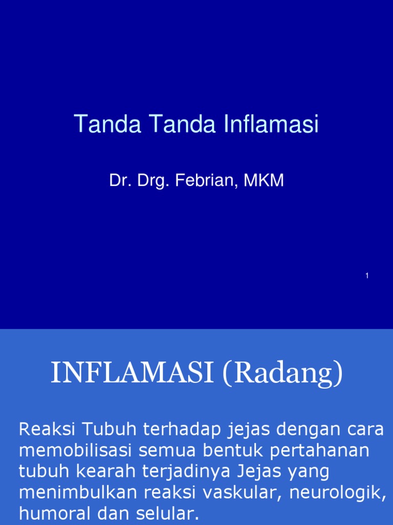 Tanda Tanda Inflamasi | PDF