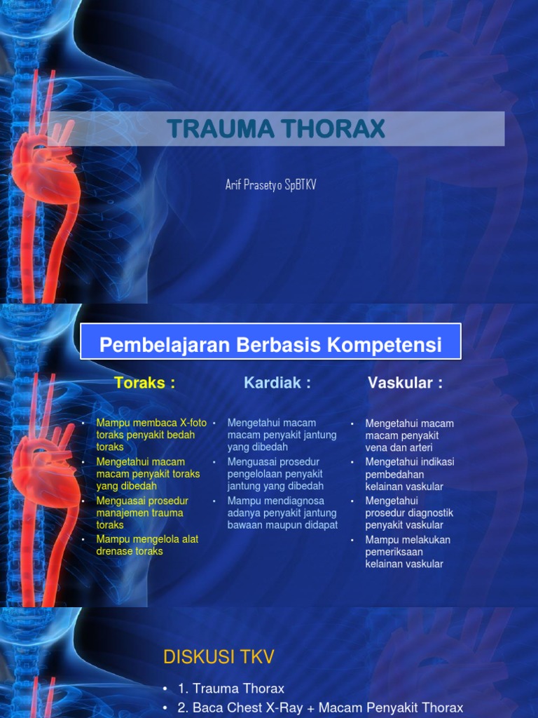 Trauma Thorax | PDF | Toraks | Paru-paru