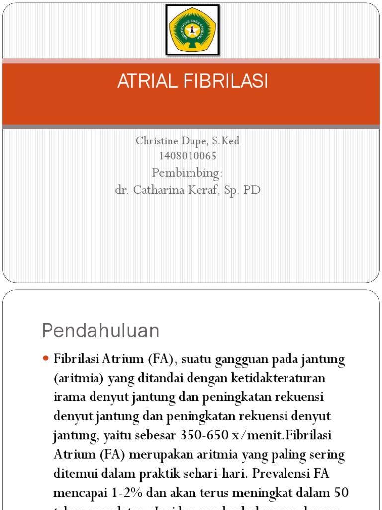 Atrial Fibrilasi | PDF