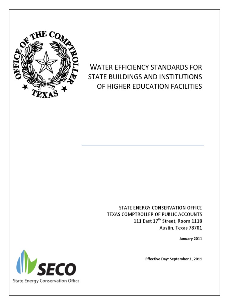 SECO Water Standards | PDF | Irrigation | Hvac